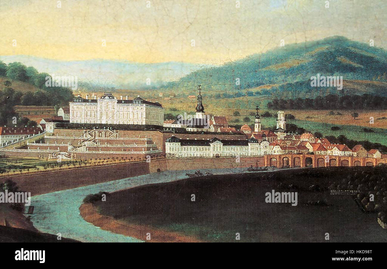 This 1770 painting of Saarbruecken, Germany, offers a historical ...