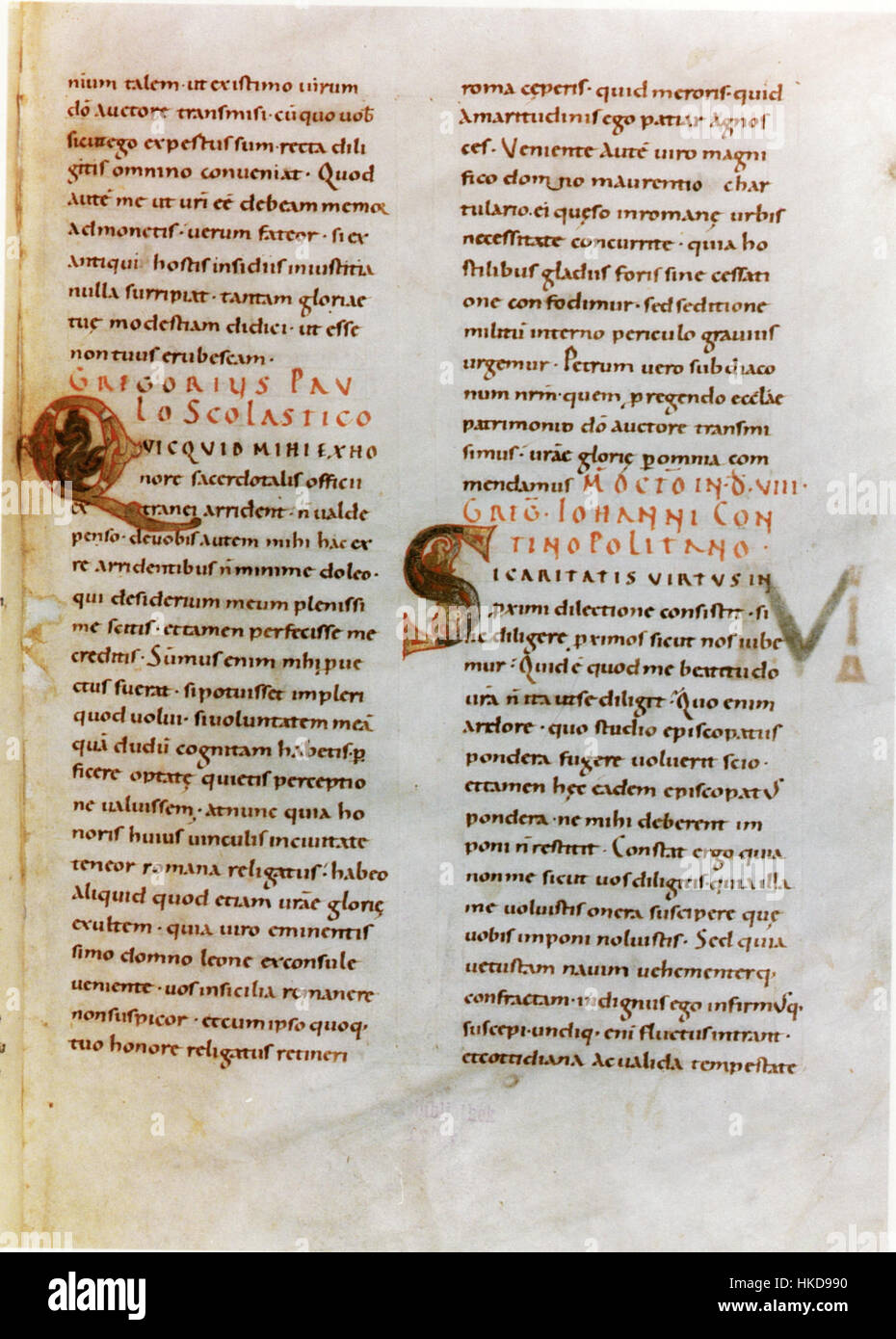 *Registrum Gregorii* is a medieval manuscript, featuring detailed ...