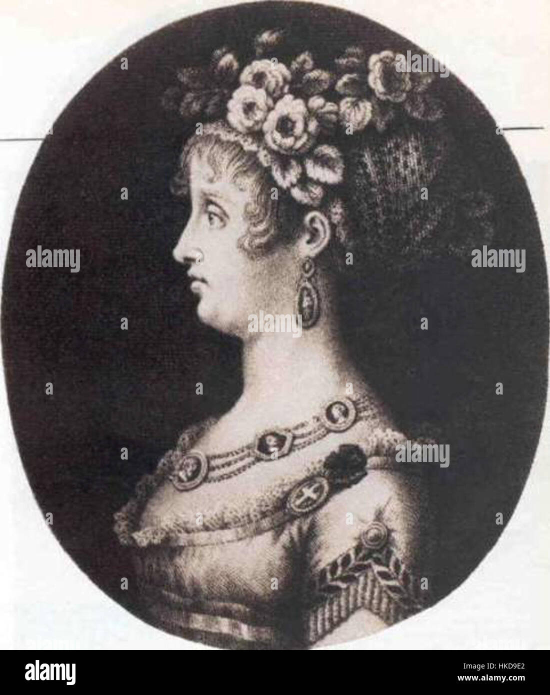 This 18th-century portrait features Princess Maria Antonia of Naples, a ...
