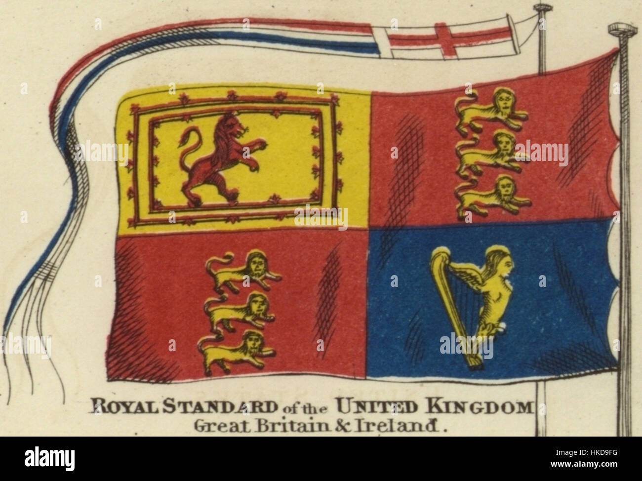 This Image Depicts The Royal Standard Of The United Kingdom As Shown