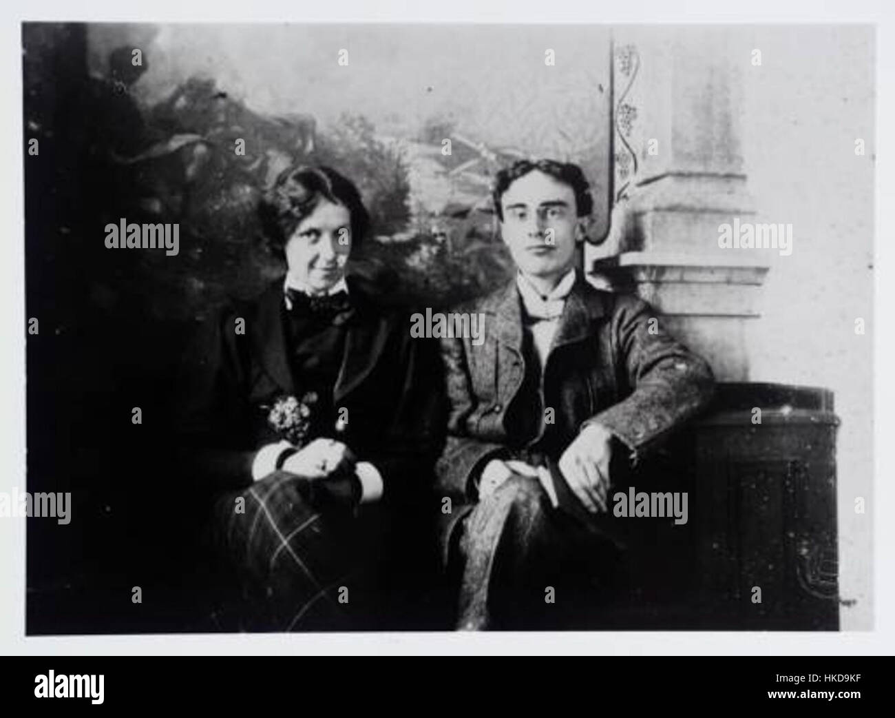 This photograph captures the renowned British artist Roger Fry ...