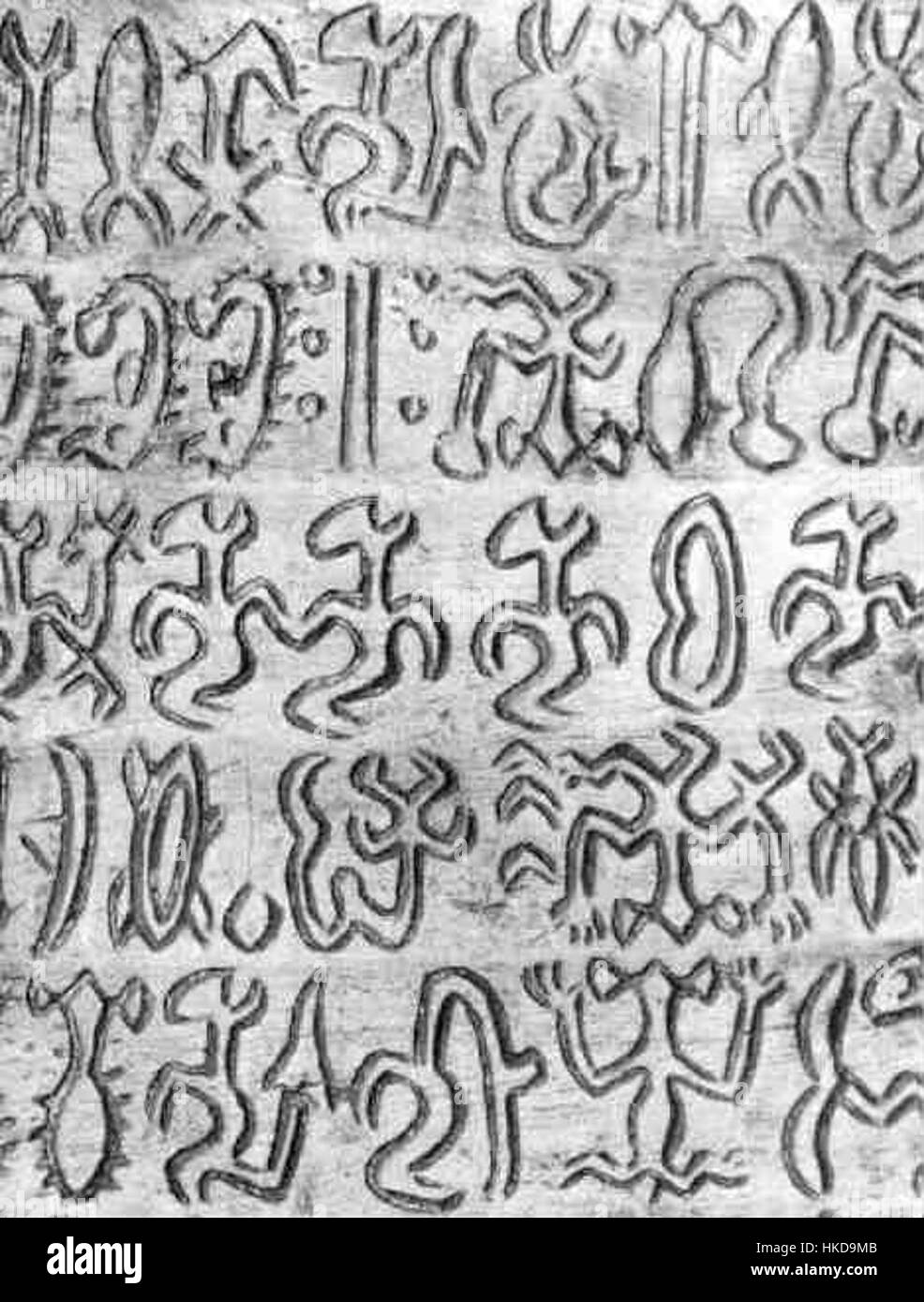 The Rongo rongo script, found on Easter Island, is one of the few ...