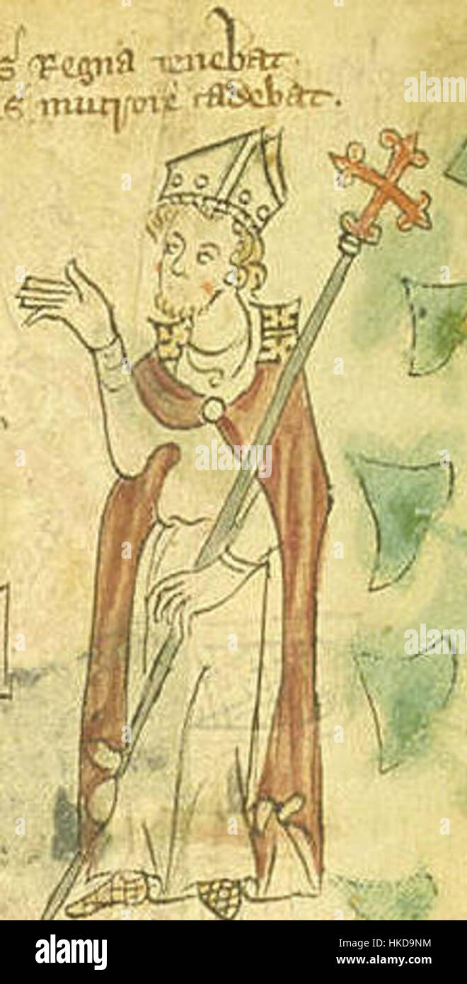 This portrait of Beckett captures the medieval archbishop and martyr ...