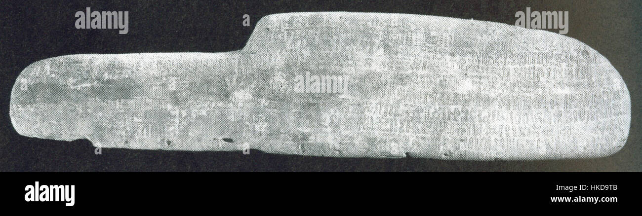 An artwork depicting the Rongorongo script, an ancient written language ...