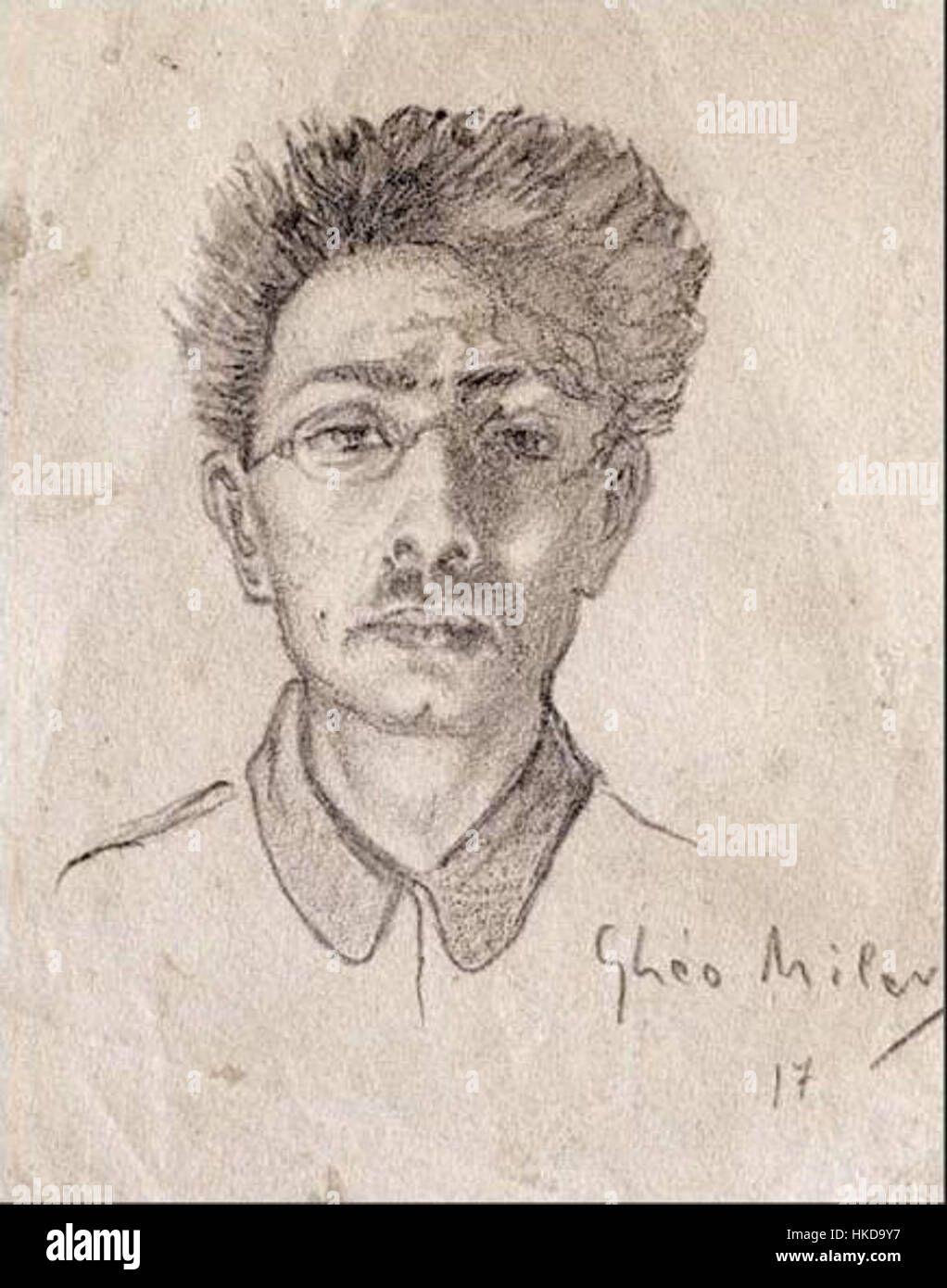 Geo Milevâ€™s 1917 self-portrait reveals the artistâ€™s reflection on ...
