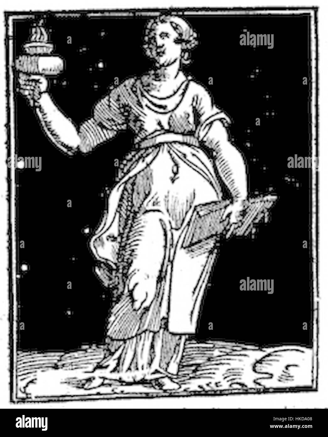 A page from Cesare Ripa's 'Iconologia', published in 1611, depicting ...