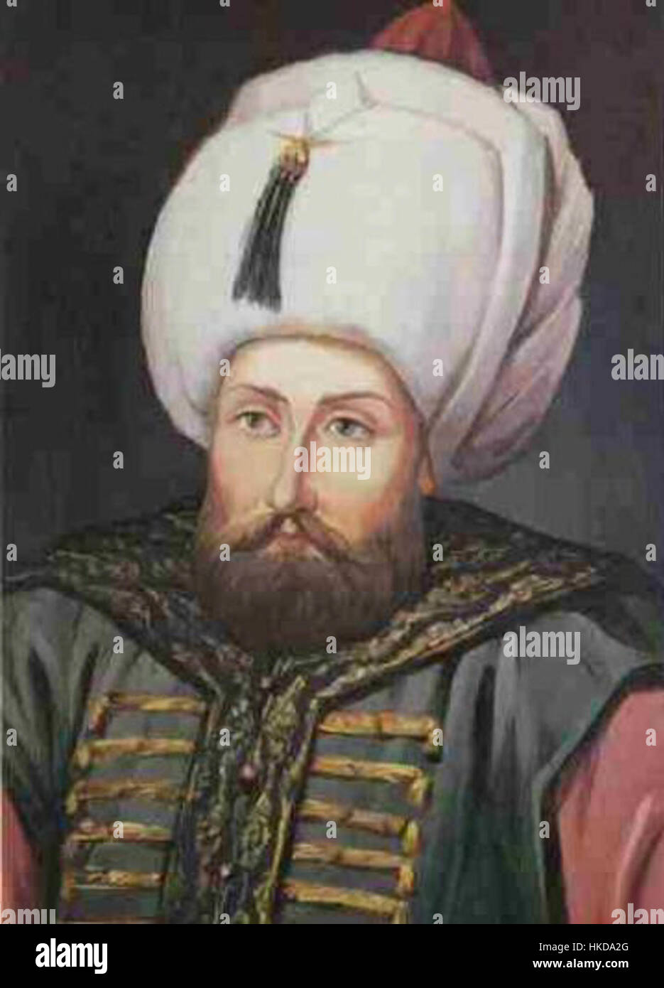 This portrait of Selim II, an Ottoman Sultan, reflects the traditional ...