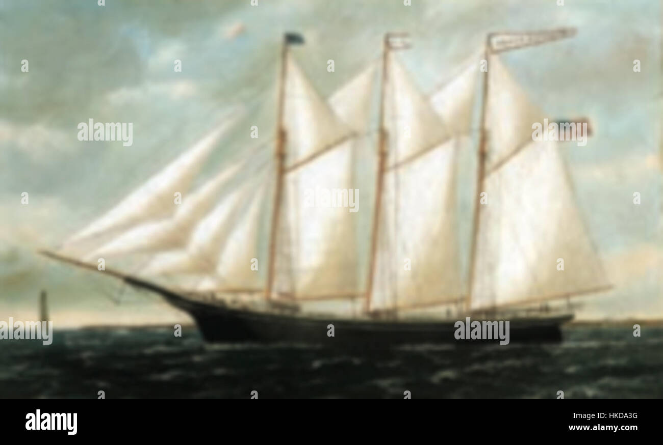 The 'Schooner James Rothwell' painting by WP Stubbs depicts the famous ...