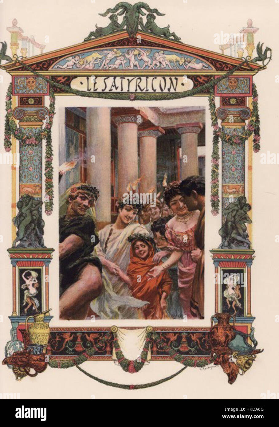 This artwork is an interpretation of *Satyricon*, a work inspired by ...