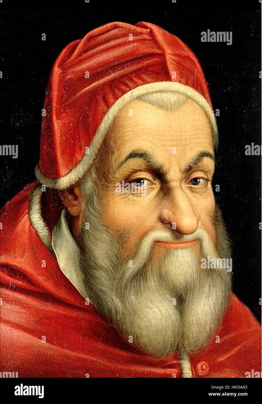 Pope Sixtus V is depicted in this historical painting, showcasing his ...