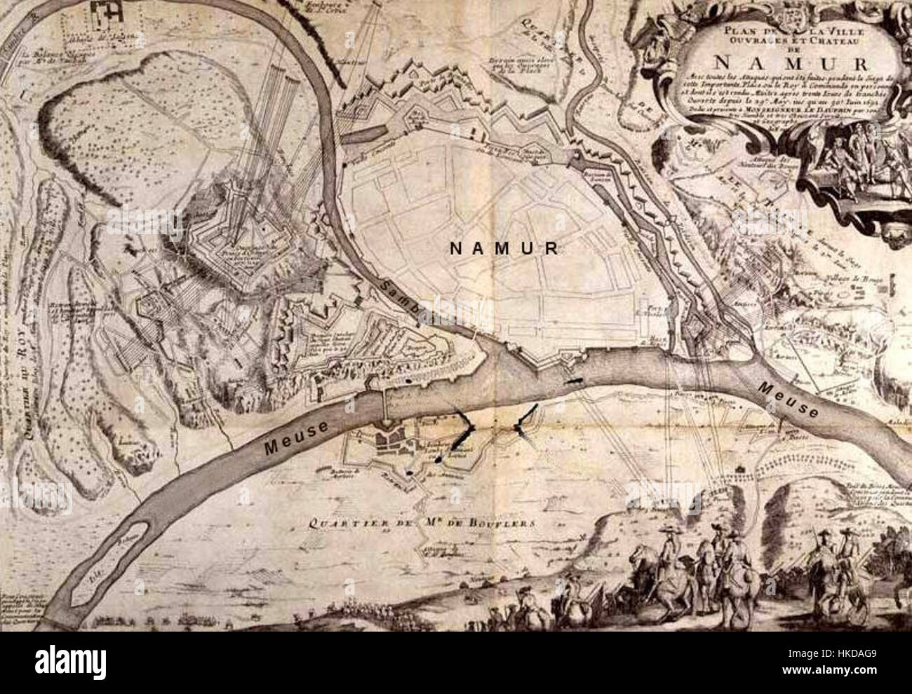 The 'Siege of Namur 1692' depicts a significant battle during the Nine ...