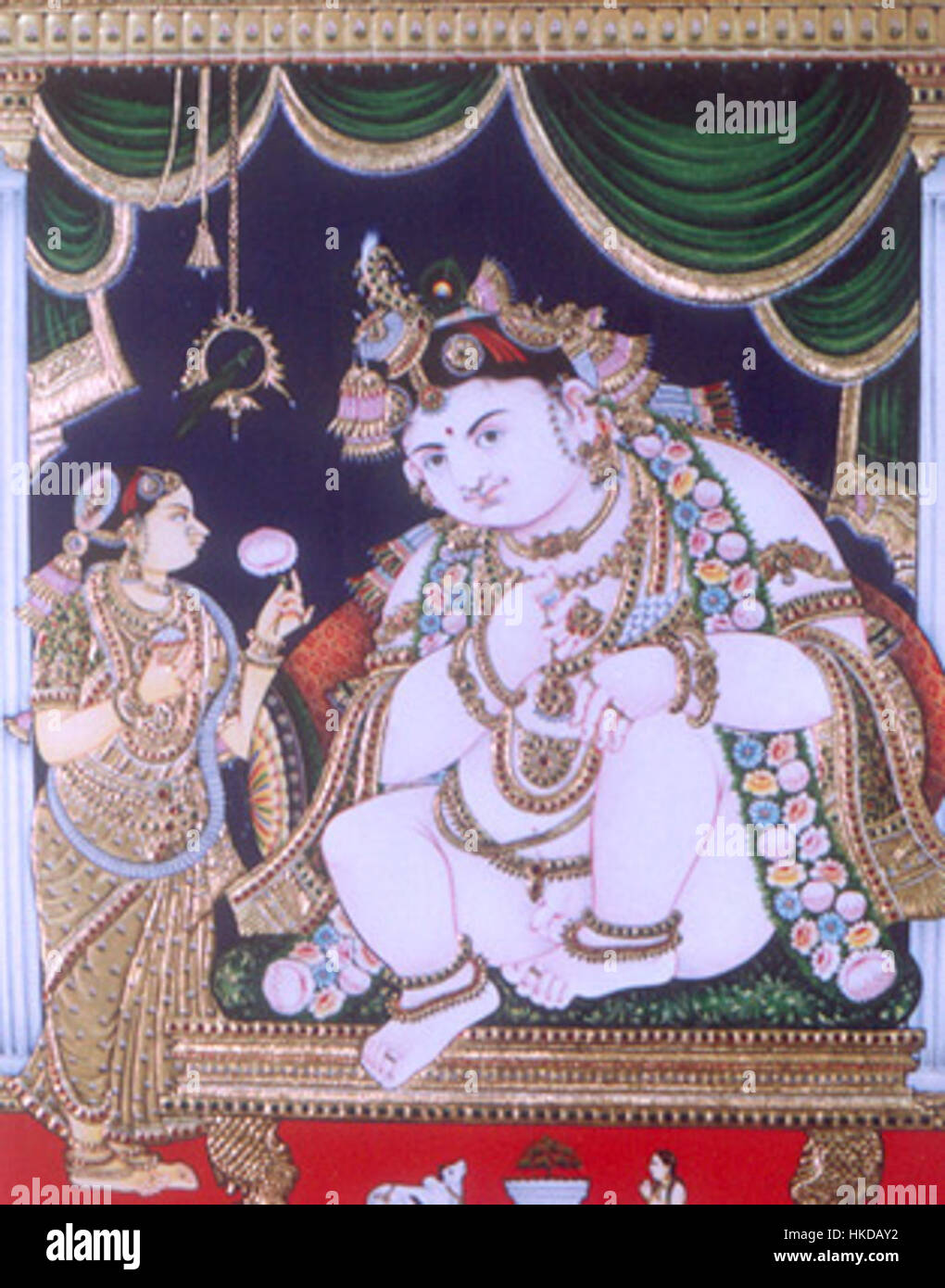 Tanjore painting is a classical Indian art form known for its surface ...