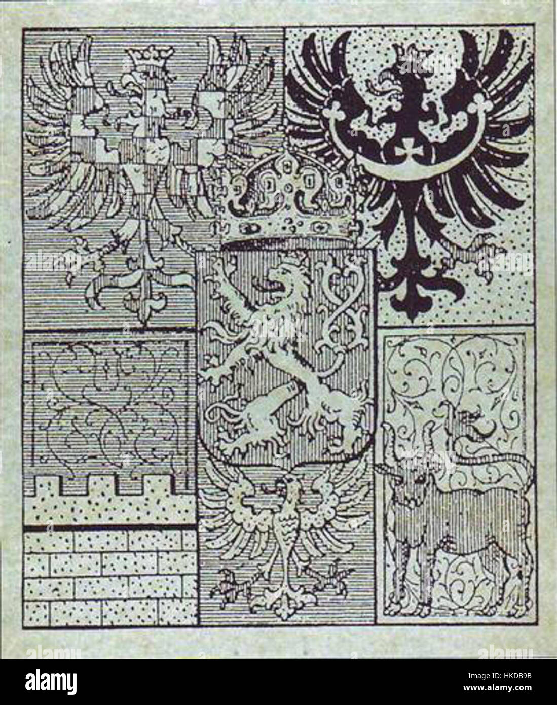 A depiction of the Coat of Arms (CoA) of the Czech Crown, symbolizing ...