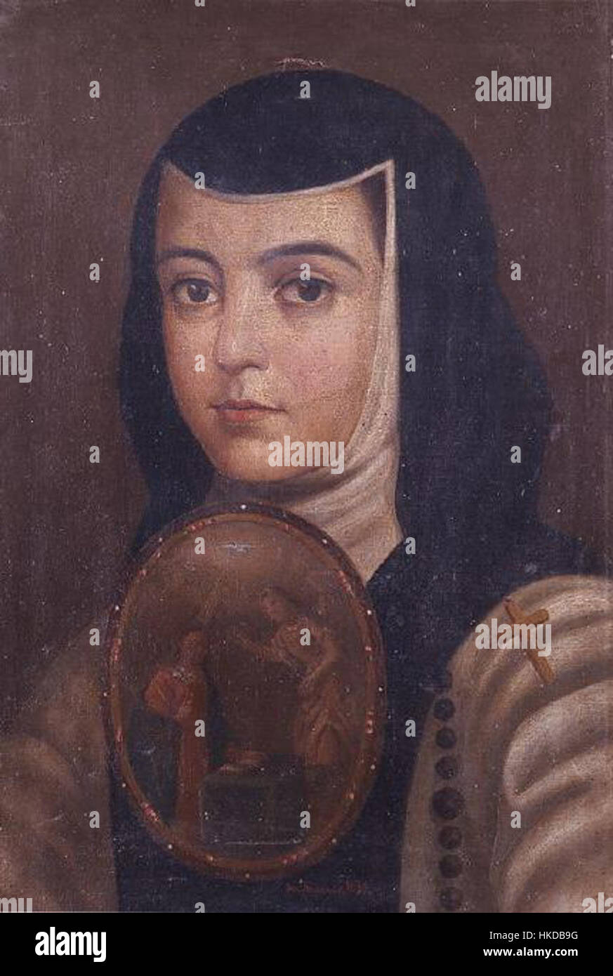 *Tenorio Sor Juana* is an oil painting of the renowned Mexican writer ...