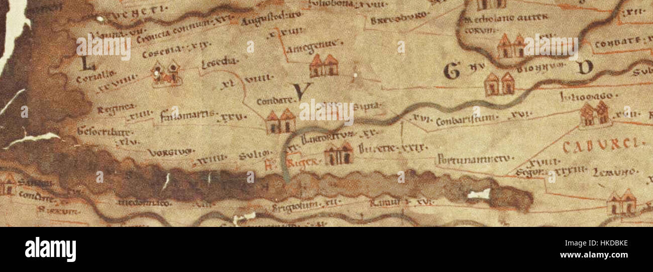 The *Tabula Peutingeriana* is an ancient Roman map showcasing the ...