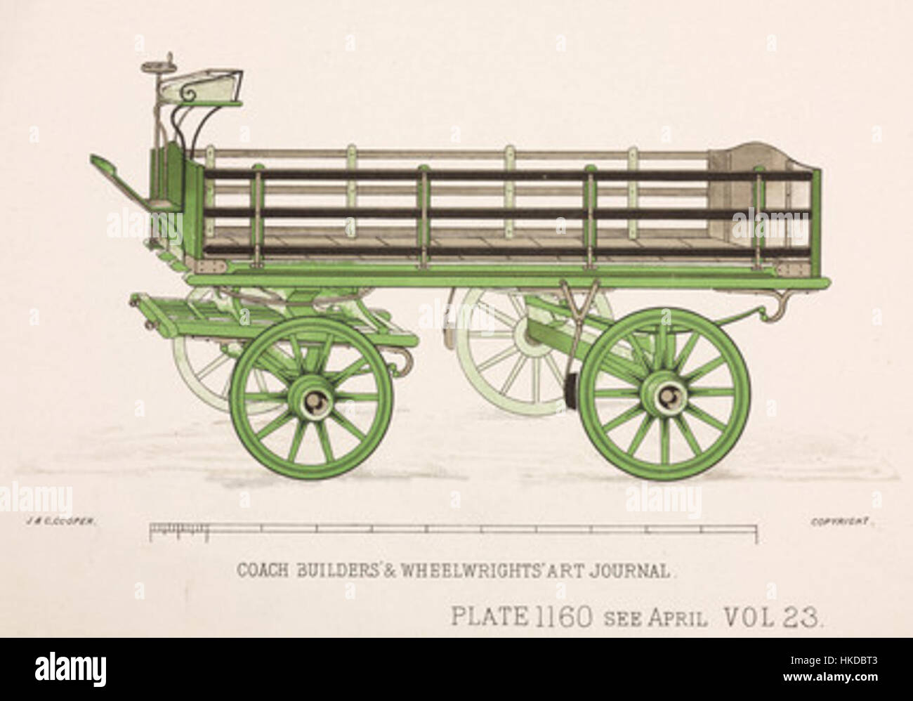This photograph from around 1903 shows a trade delivery wagon, a common ...