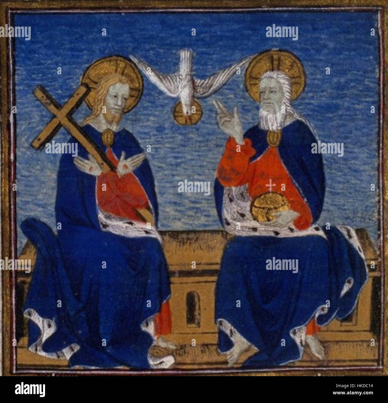 The 'Trinity' illustration from the 15th century Bible Historiale by ...