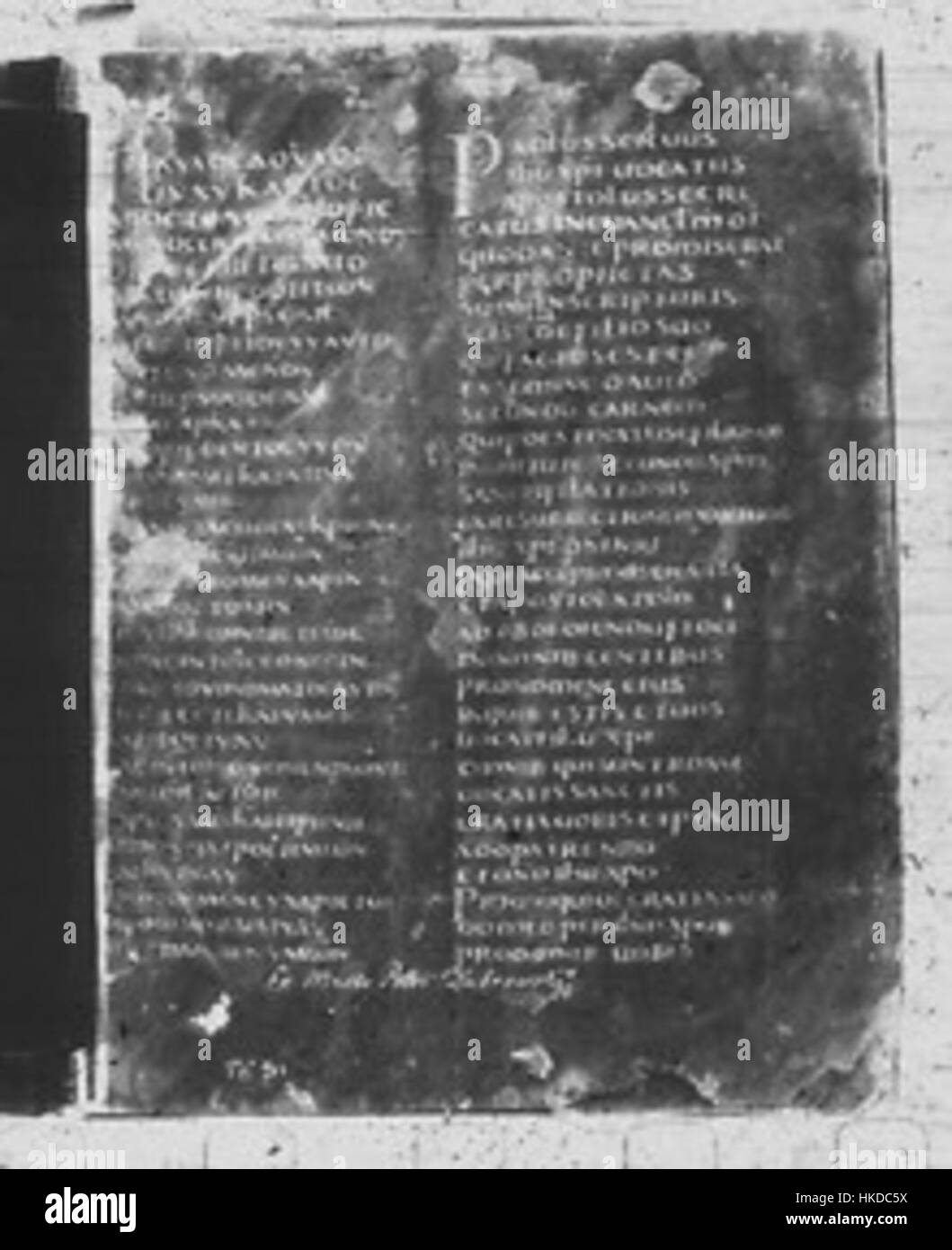 *Uncial 0319 f 1r* is a leaf from a medieval manuscript, showcasing ...