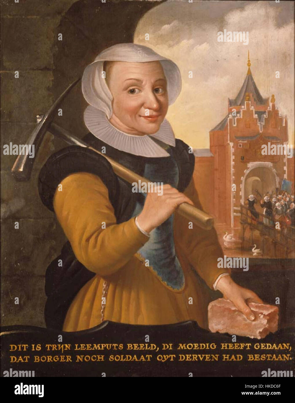 'Trijn van Leemput 1650' is a portrait painting from the 17th century ...