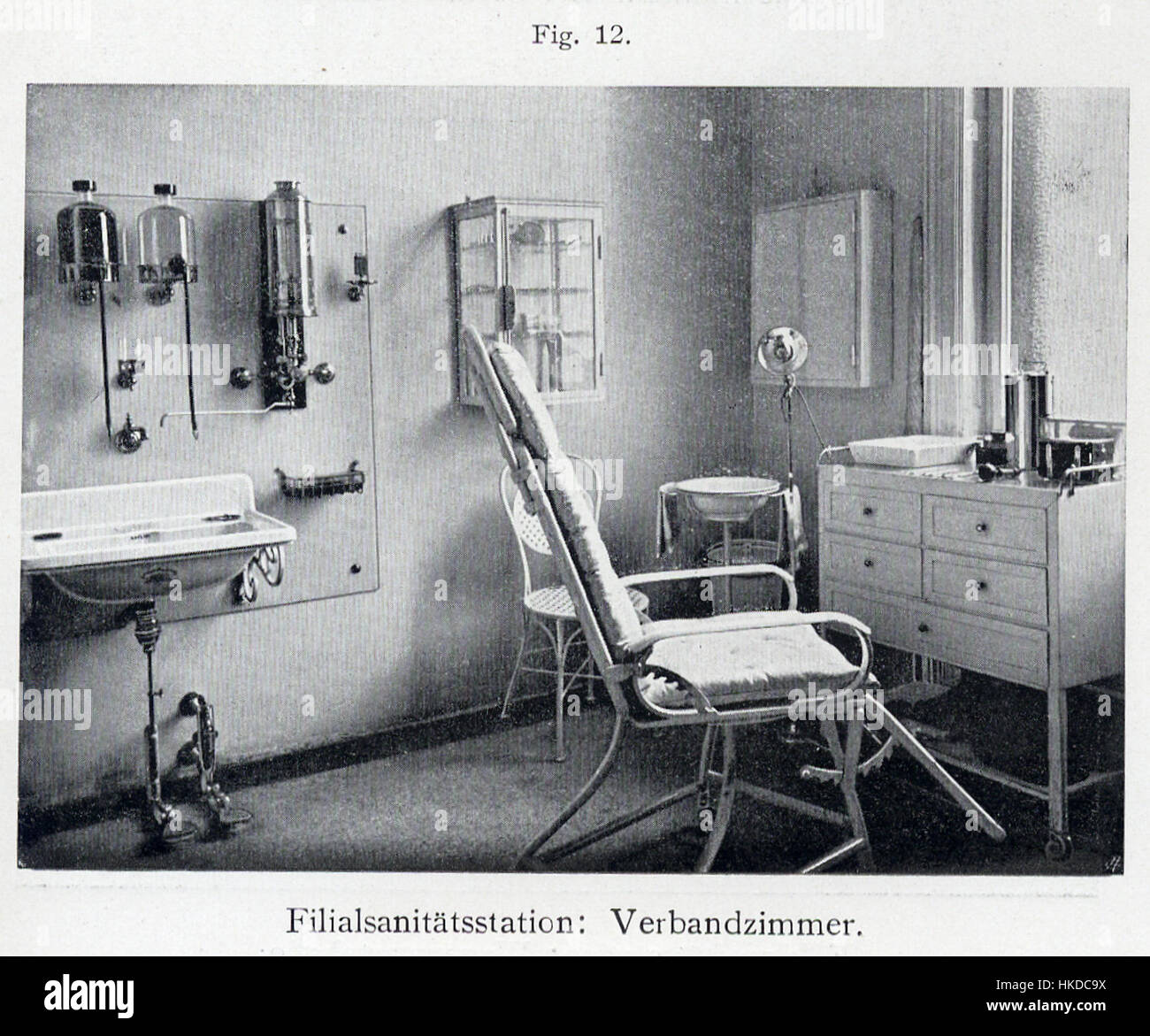 This image depicts a medical station from the WFRG (German Red Cross ...