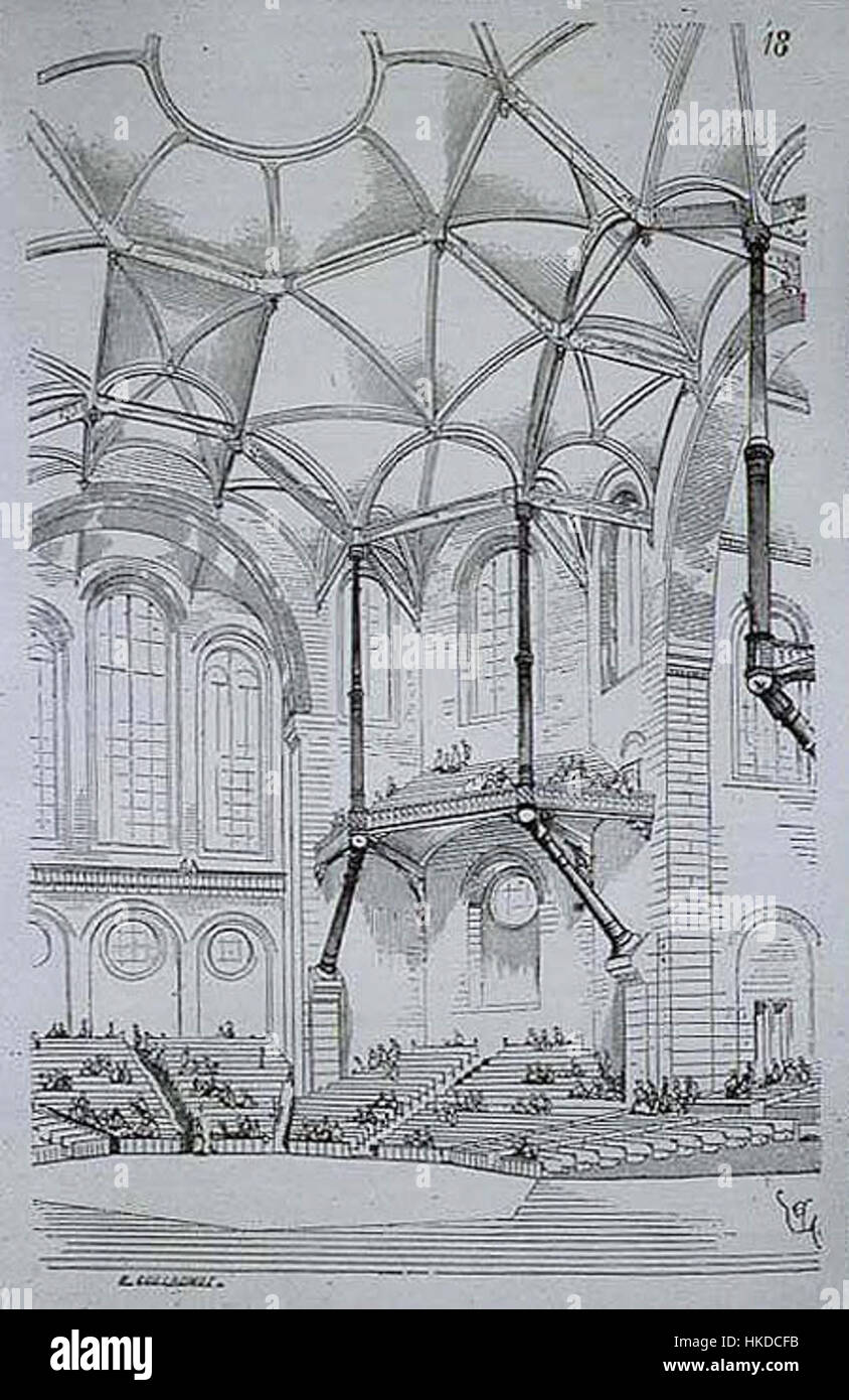 This painting is part of the works of Viollet le Duc, an influential ...