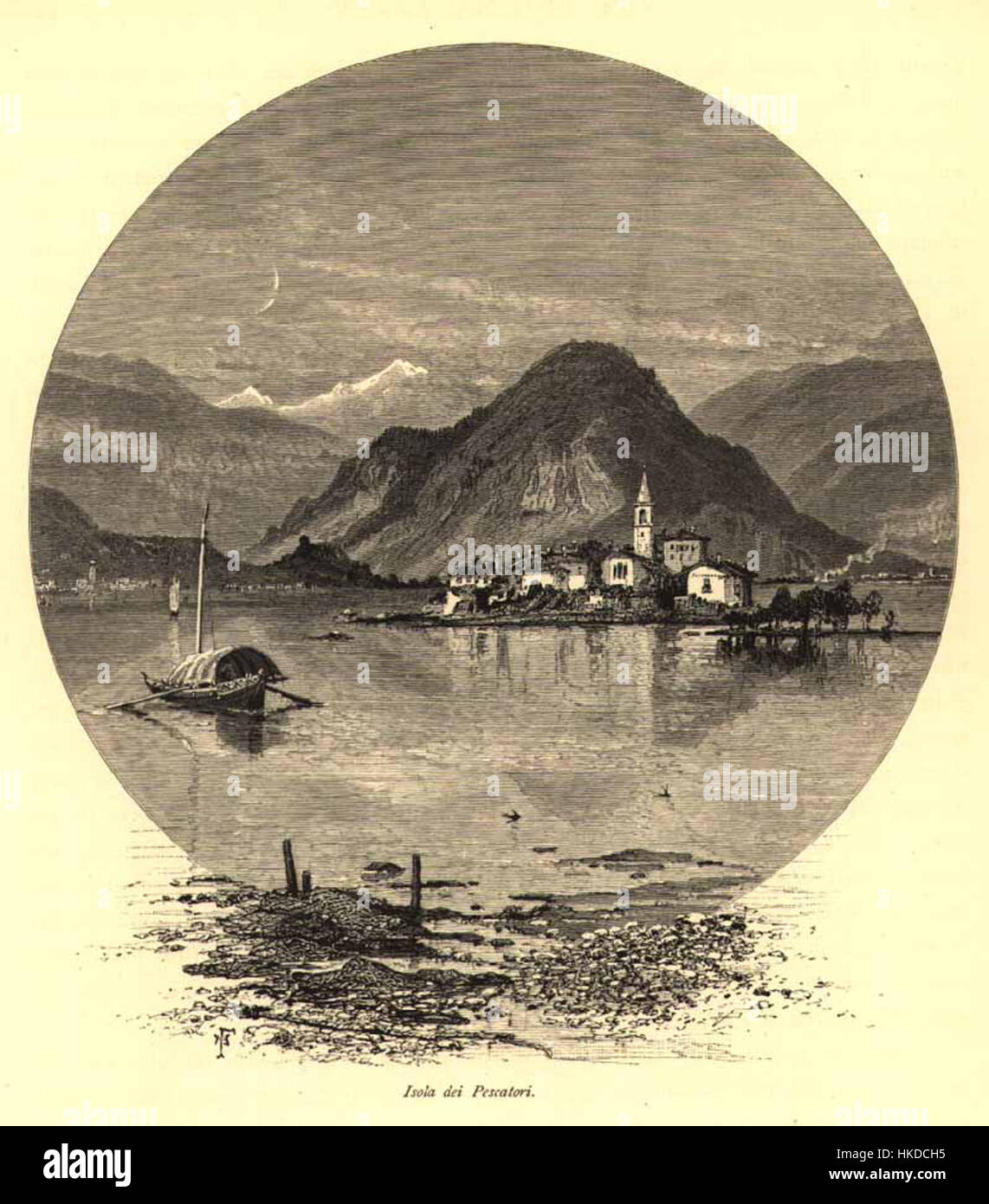 This 1878 painting by Josiah Wood Whymper, after Harry Fenn, depicts ...