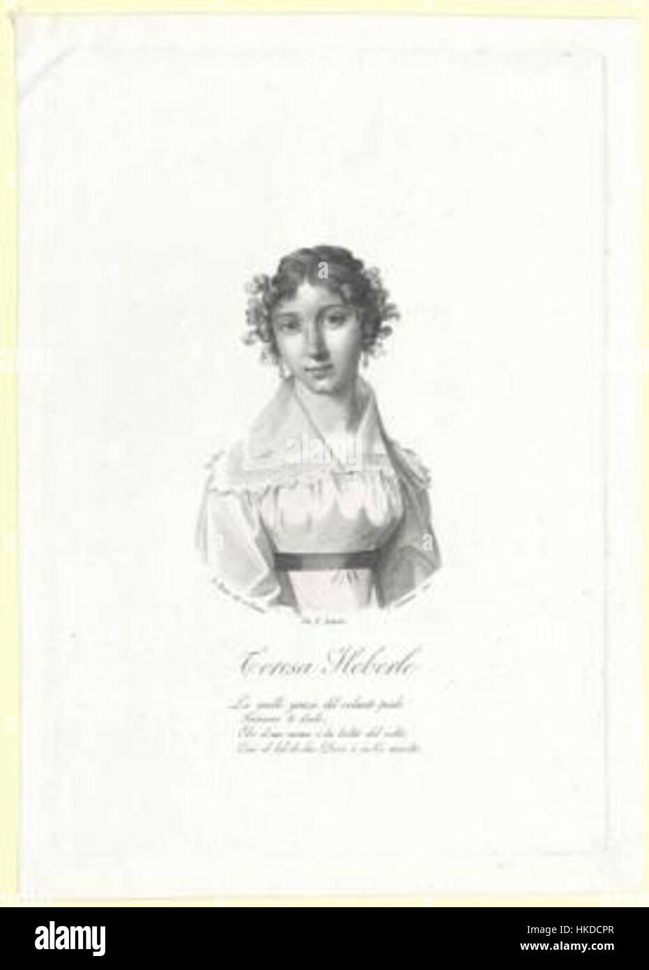 This portrait of Therese Heberle captures the subject in a classic 19th ...