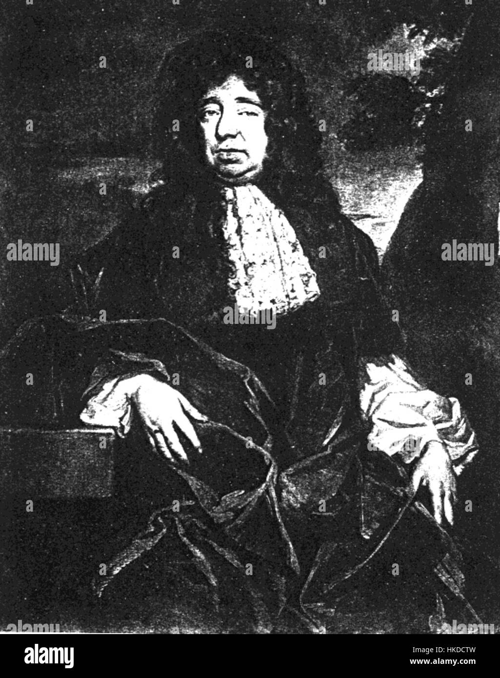 This painting of *William Petty* depicts the famous 17th-century ...