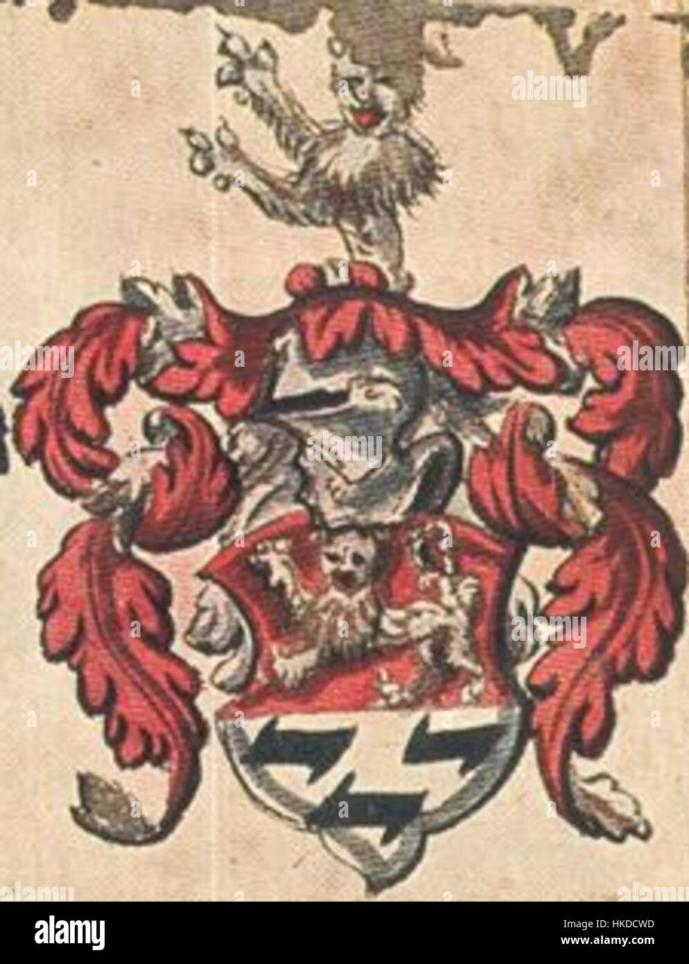 The 'Wappen Alemann' from 1559 is a heraldic work of art depicting the ...