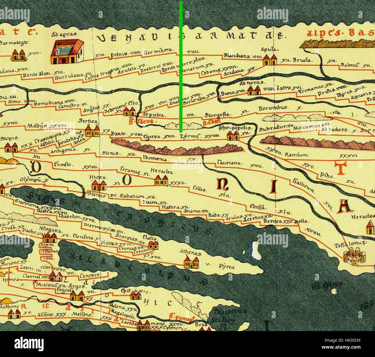 The *Tabula Peutingeriana*, an ancient Roman map, is thought to have ...