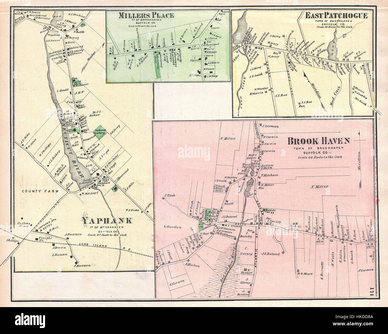 Antique map of new haven hi-res stock photography and images - Alamy