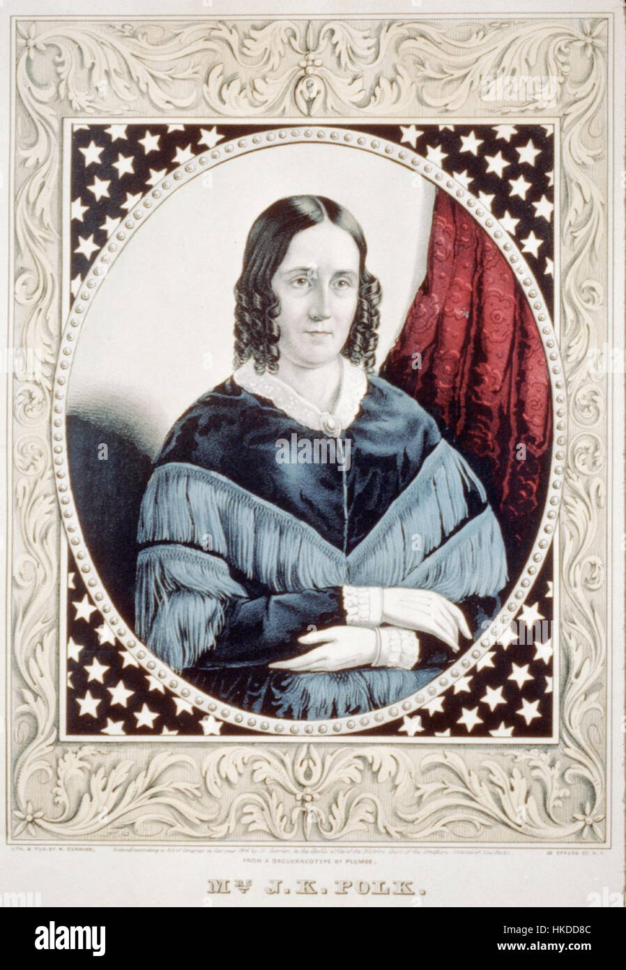This portrait of Mrs. Polk, wife of U.S. President James K. Polk, was ...