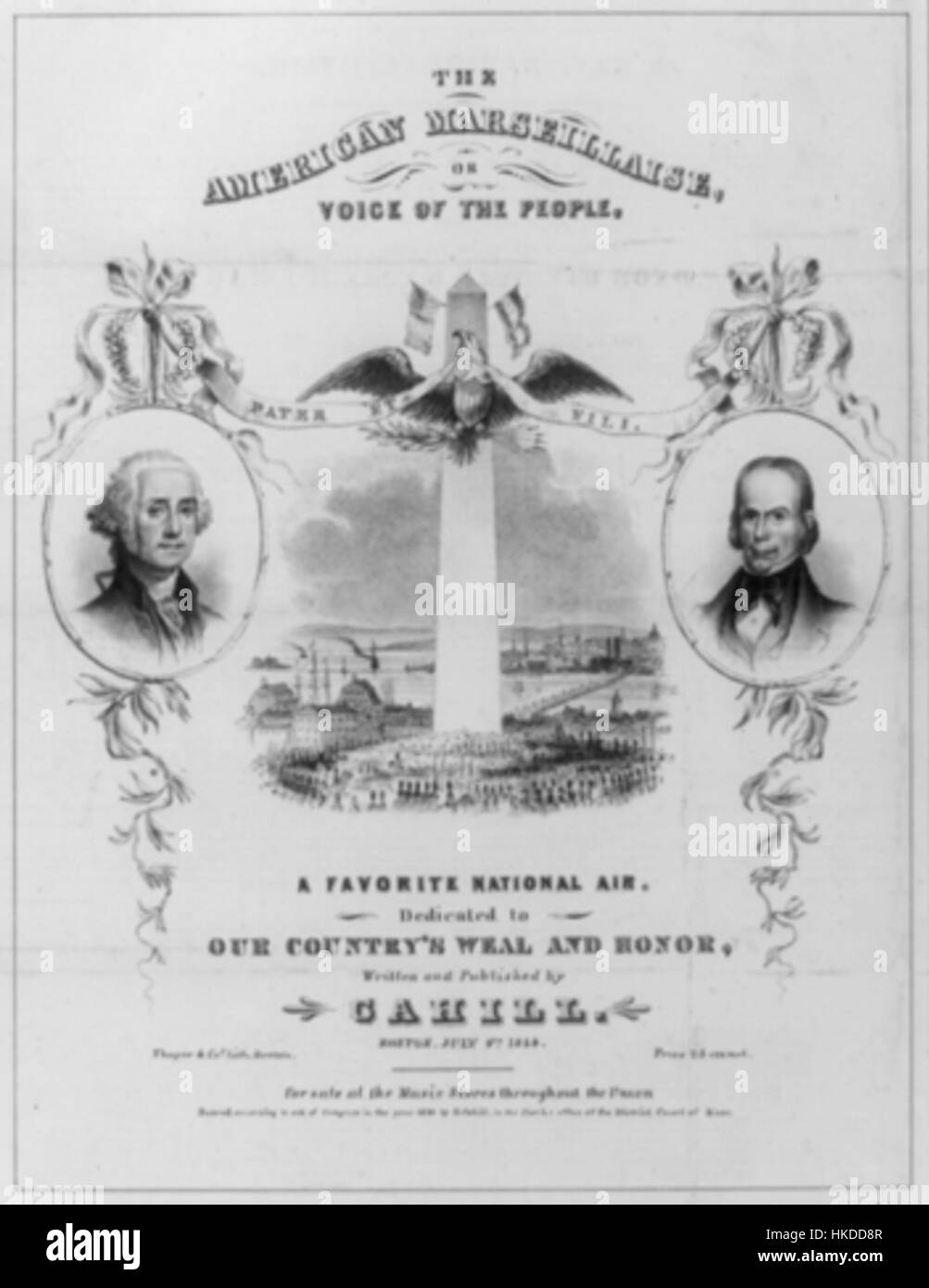 The 1844 painting titled 'American Marseillaise' by B.W. Thayer ...