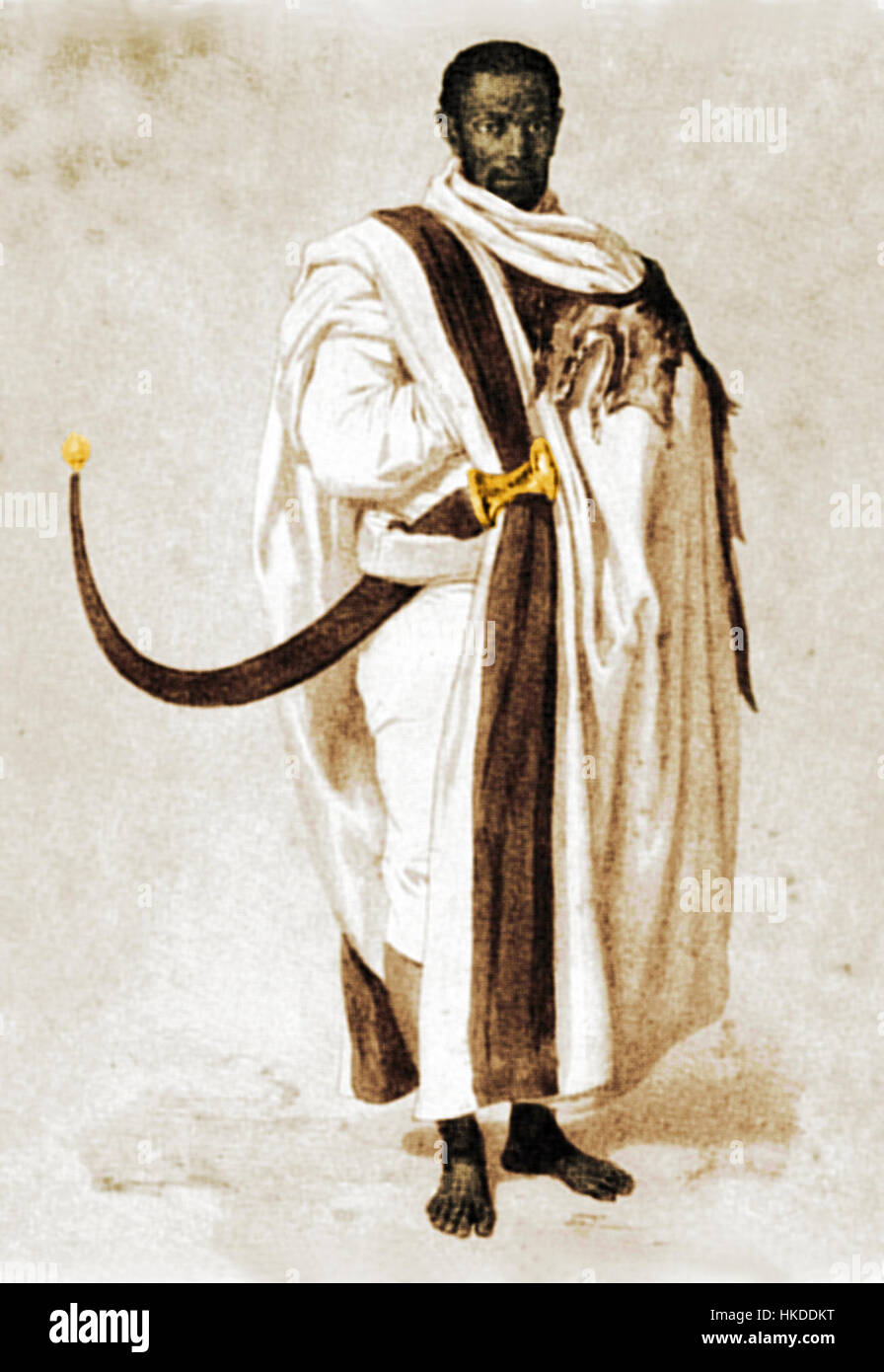 This painting depicts a nobleman of Tigre, showcasing rich cultural ...