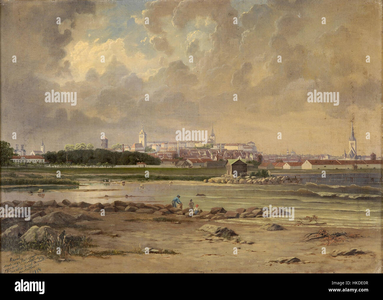 'Ansicht von Reval 1884' is a historical painting that depicts the view ...