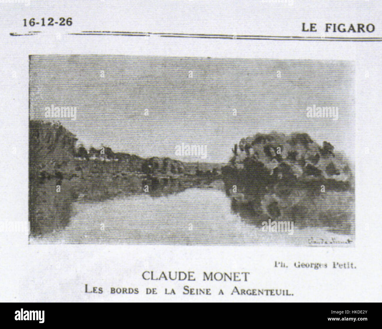This image from the 1926 obituary in Le Figaro features a painting that ...
