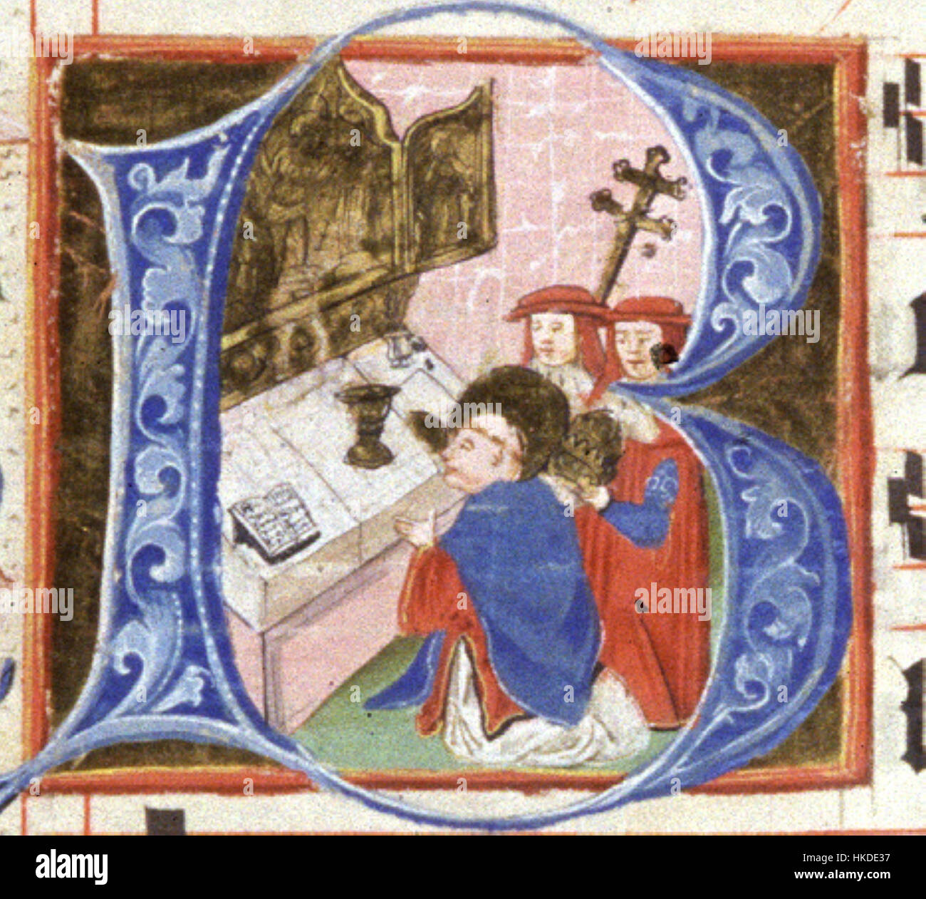 This illuminated manuscript page from the 'Antiphonar fuer Kloster ...