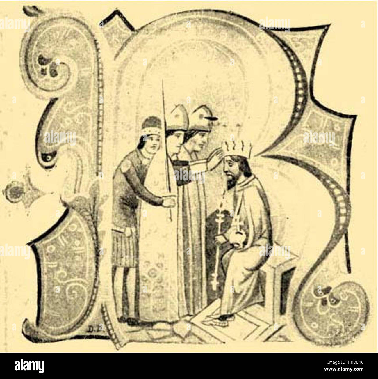 *Bela4 korunovace* depicts the coronation of King Bela IV, capturing a ...
