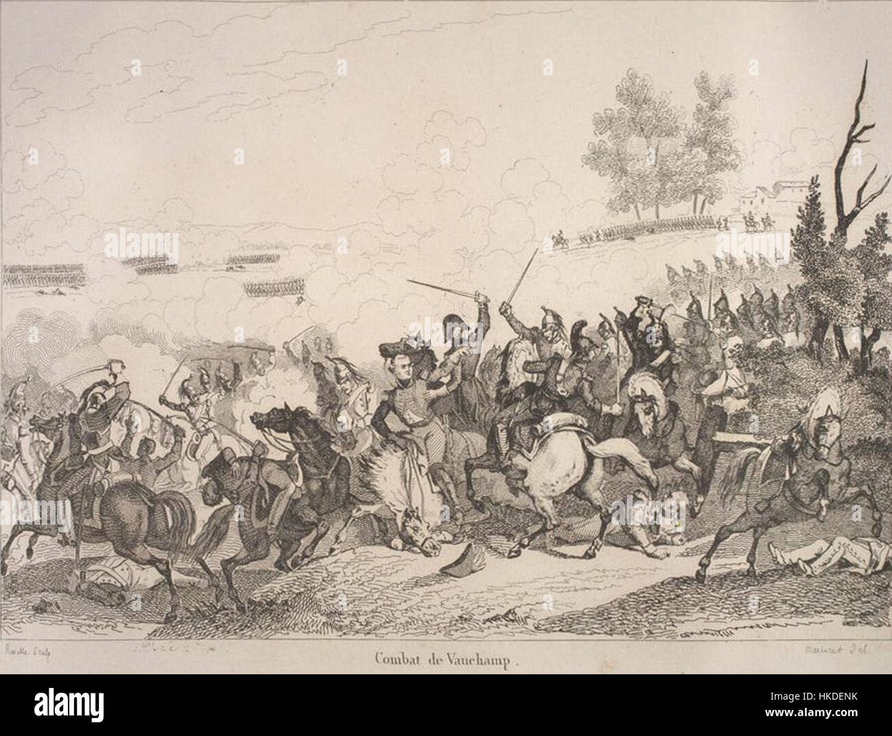 The 'Battle of Vauchamps,' painted by Reville, depicts the French ...