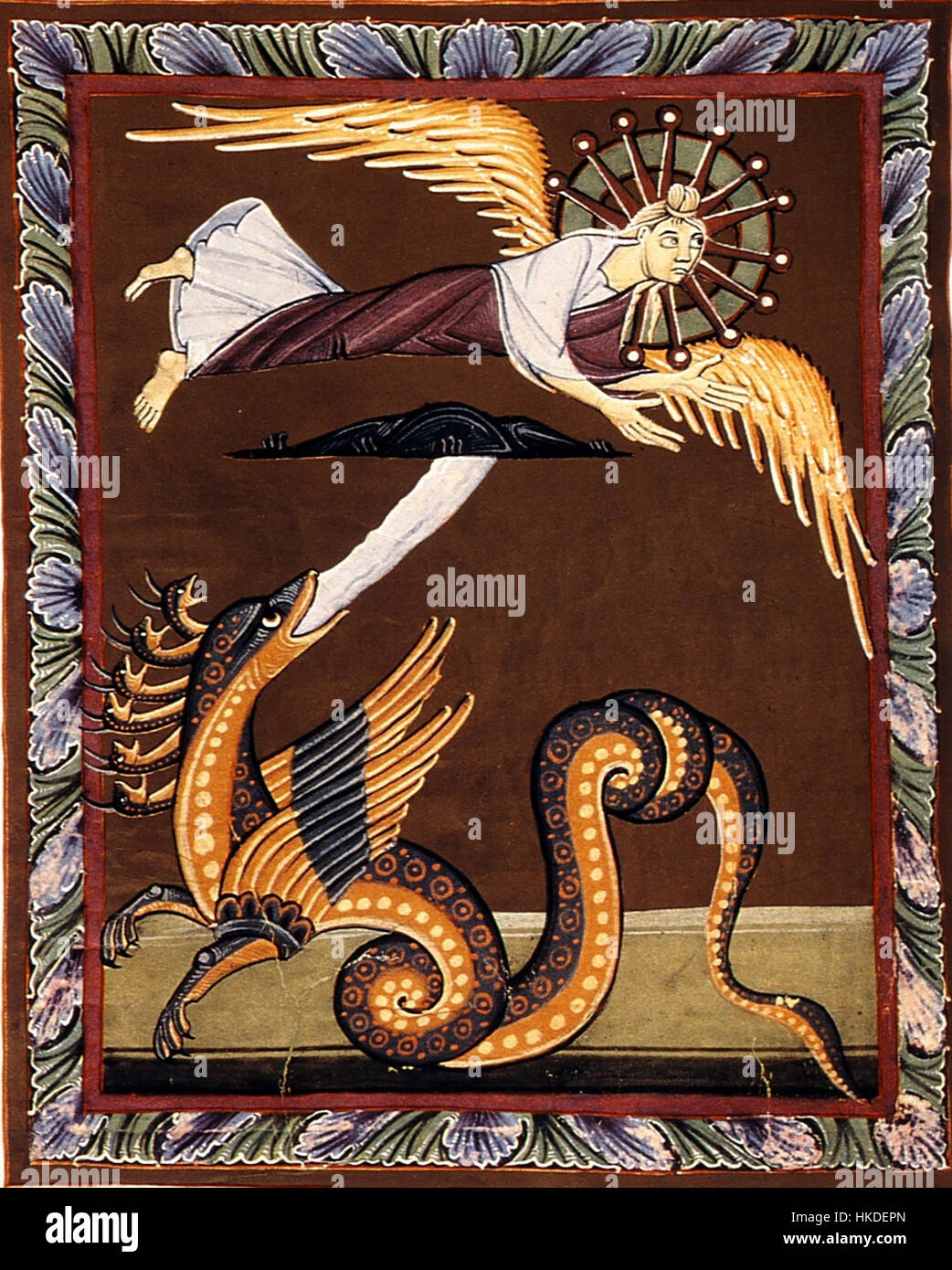 This illumination from the Bamberg Apocalypse Folio, created in the ...