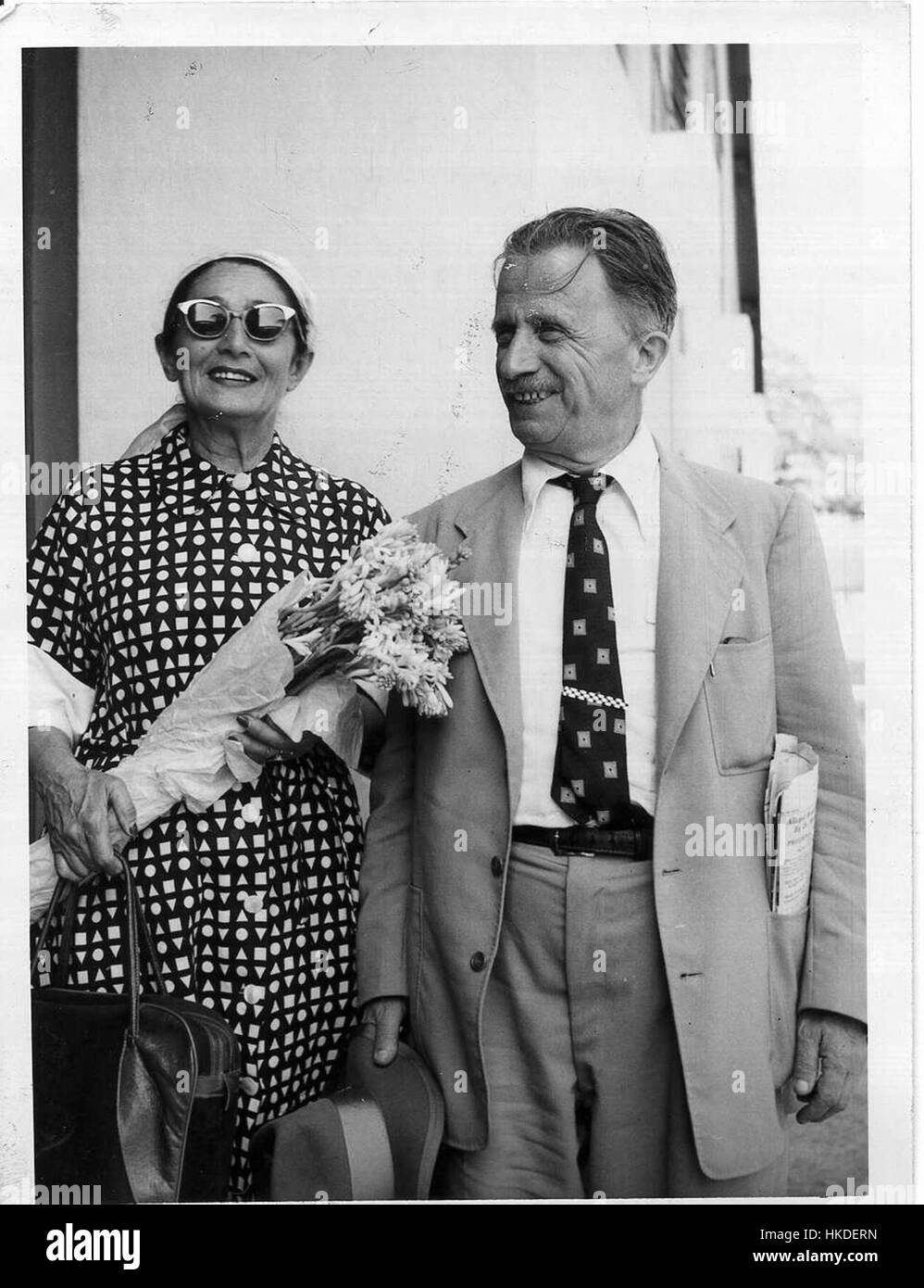 The portrait of Berl & Malka Locker from the 1950s reflects the fashion ...