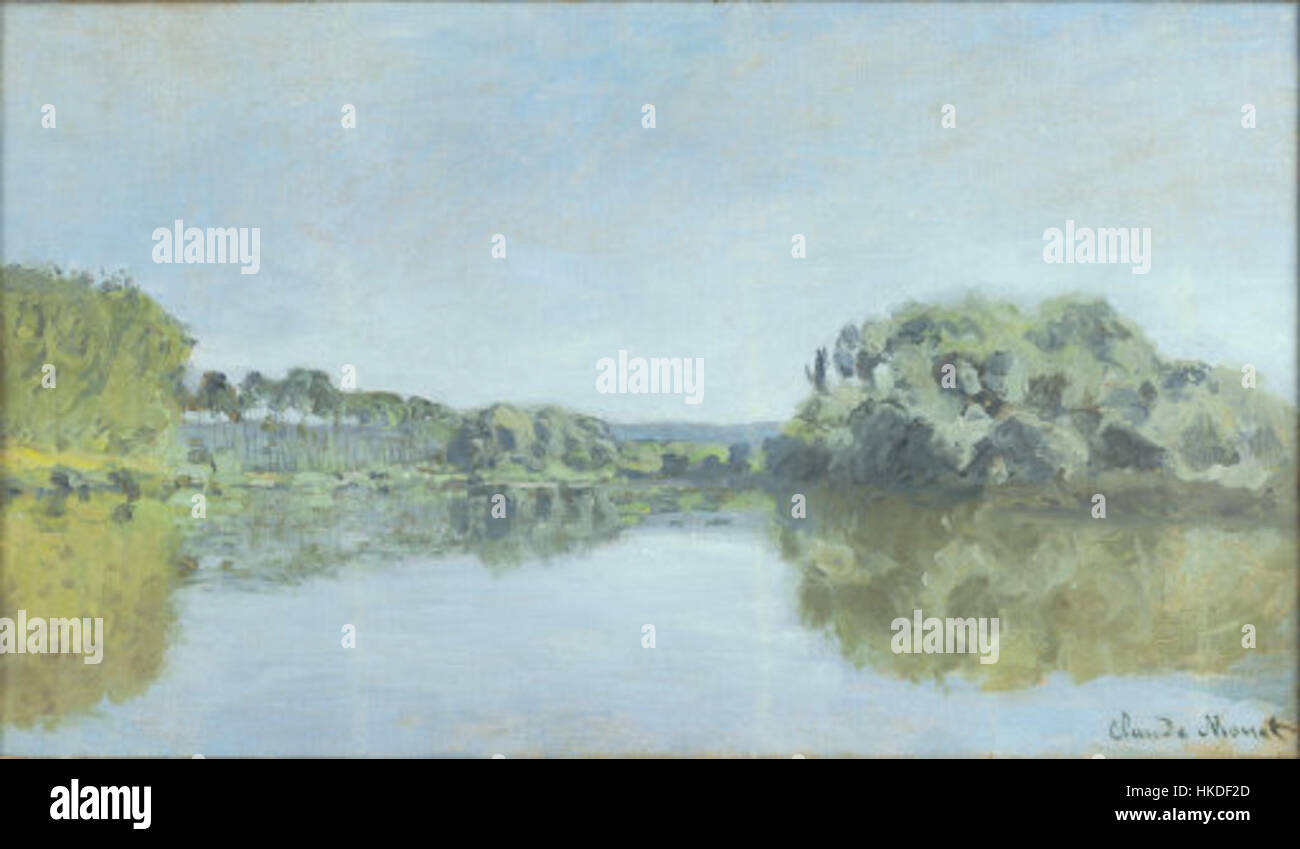 Monet's 'Bords de la Seine à Argenteuil' captures a tranquil view of ...