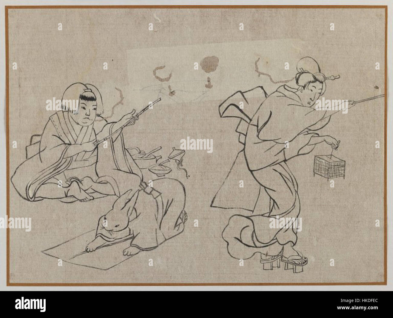 Three figures painting hi-res stock photography and images - Alamy