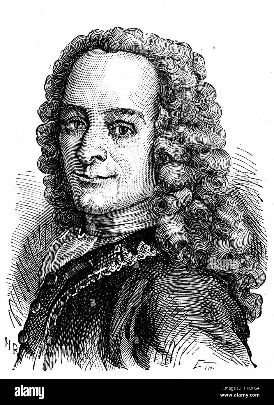 Drawing of voltaire 1694 1778 hi-res stock photography and images - Alamy