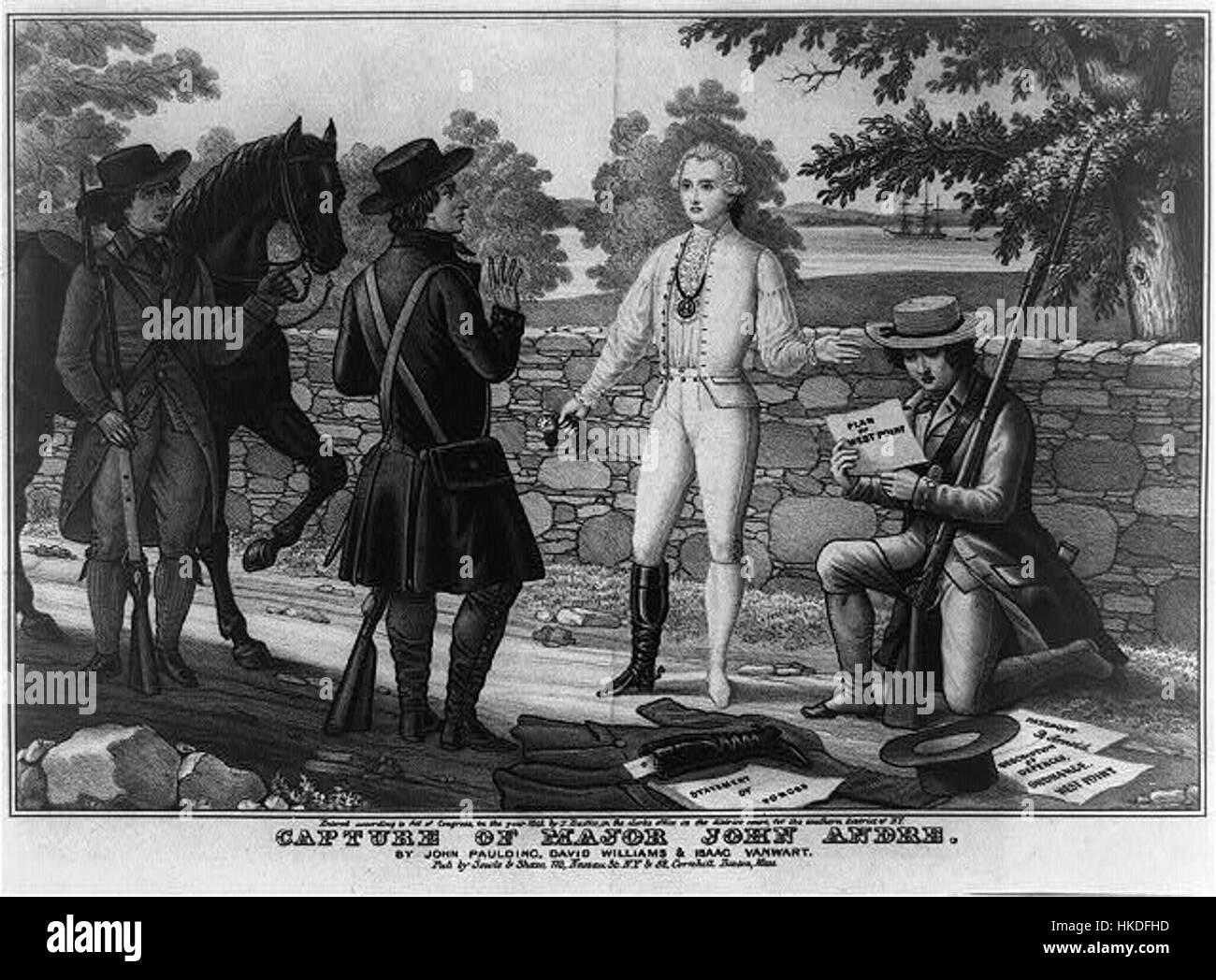 John andré Black and White Stock Photos & Images - Alamy
