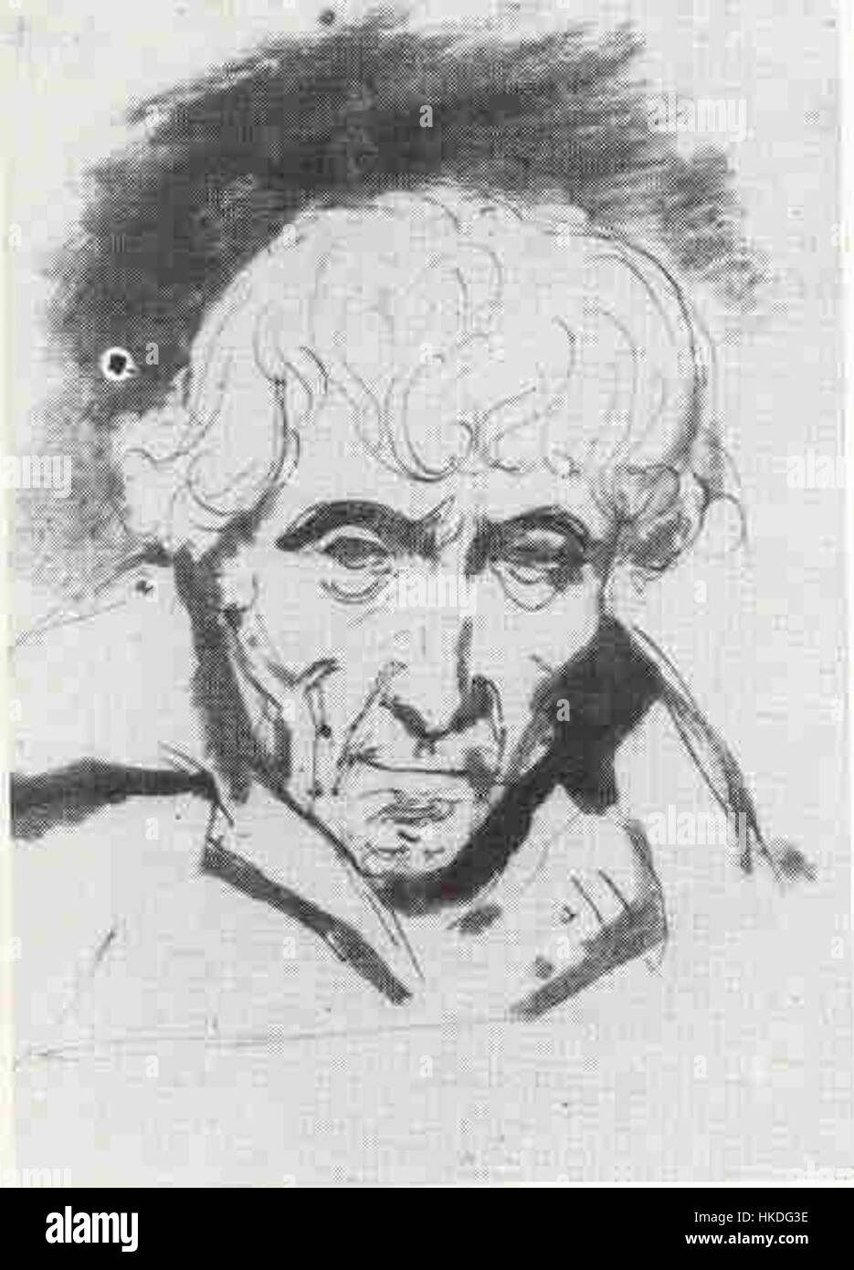 This artwork represents a portrait of Luigi Cherubini, an Italian ...