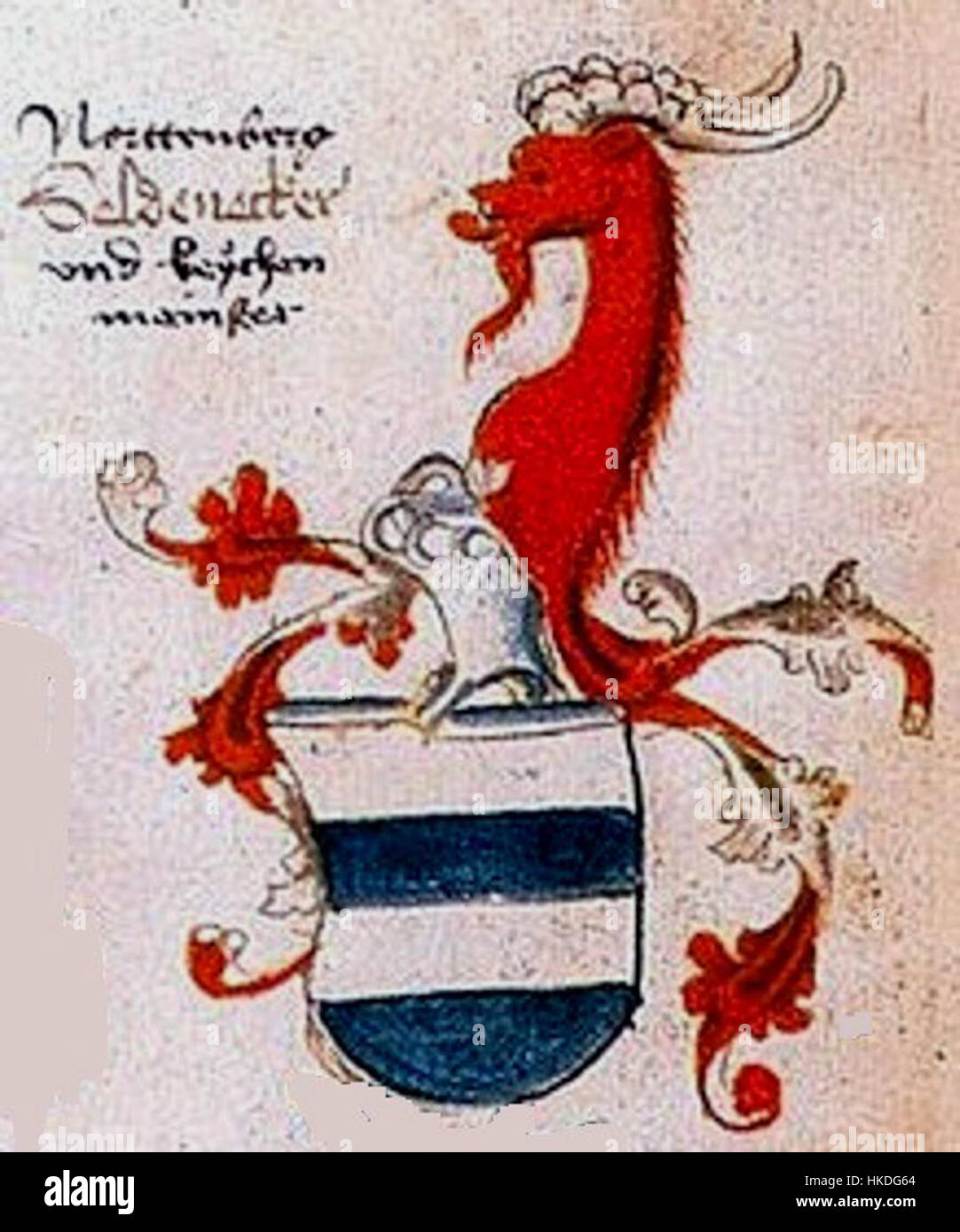 The coat of arms of the Seldeneck family is a heraldic symbol ...