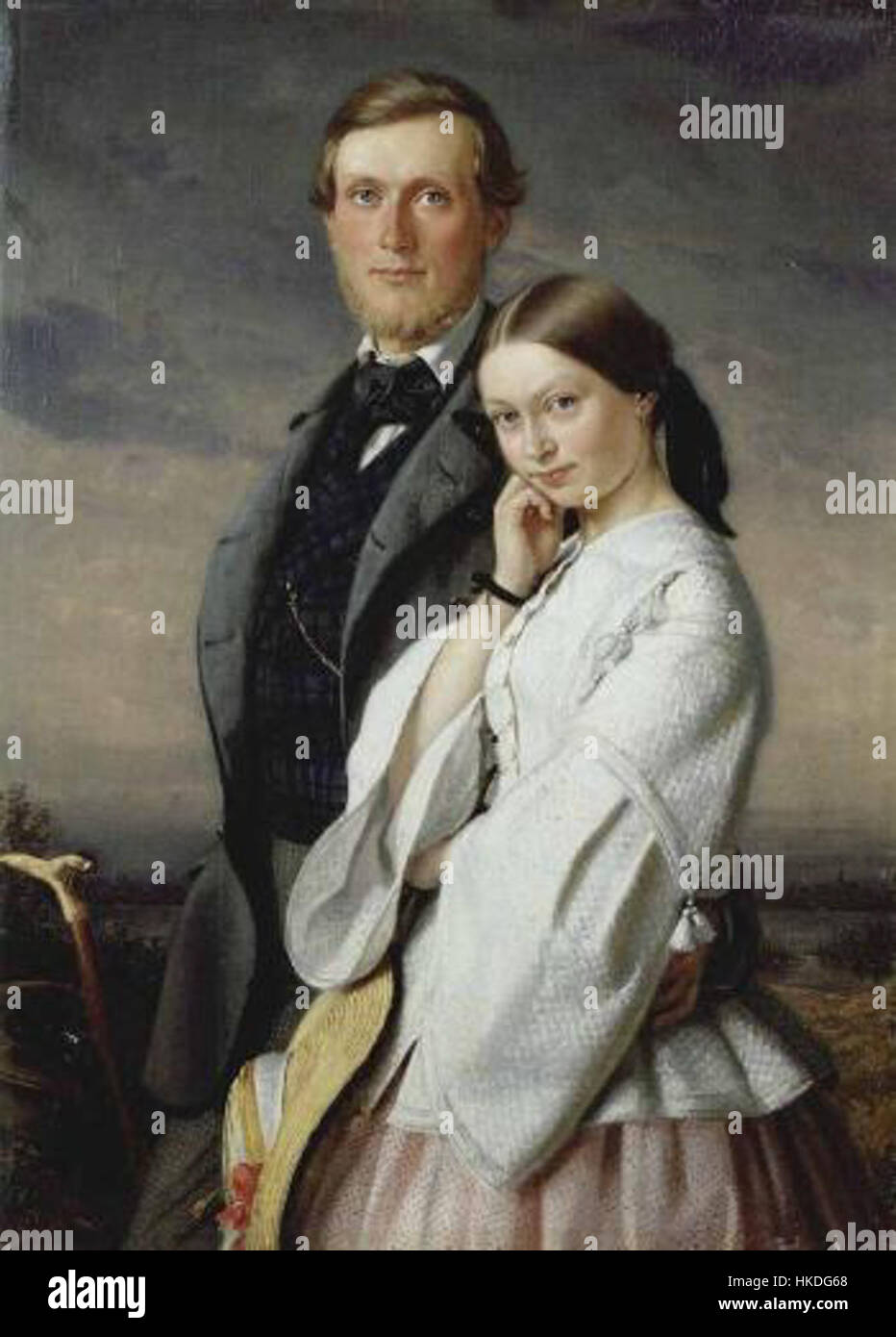 Children of the artist Henning Stock Photo - Alamy