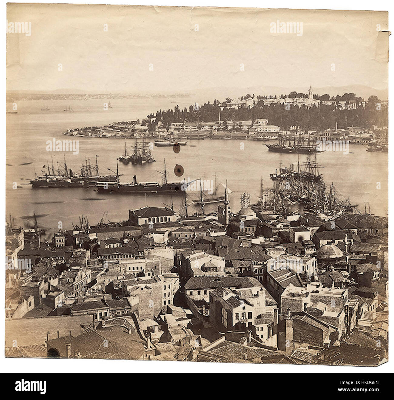 This painting depicts the city of Constantinople (now Istanbul) in the ...