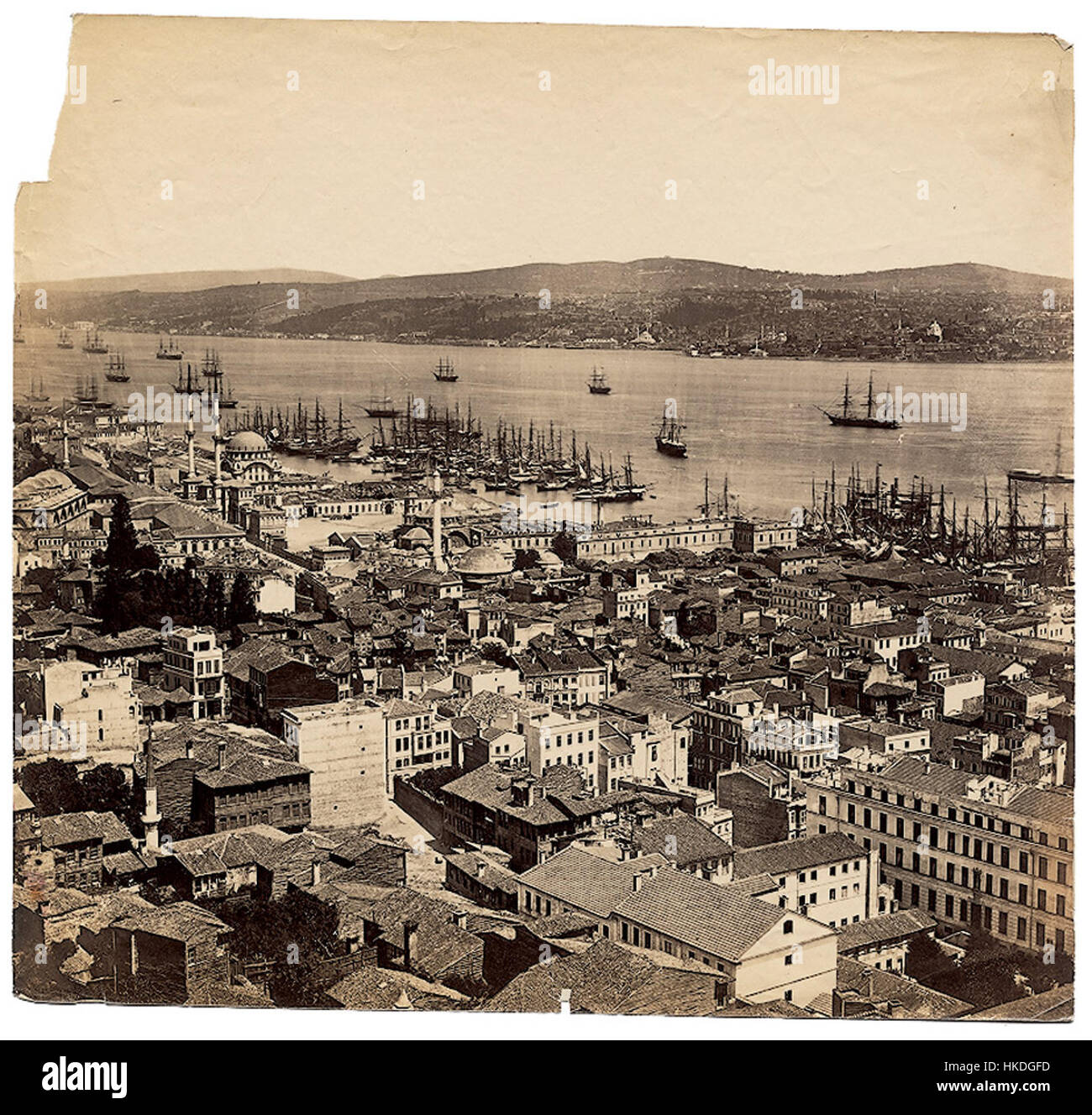 This photograph from the 1870s captures a view of Constantinople ...